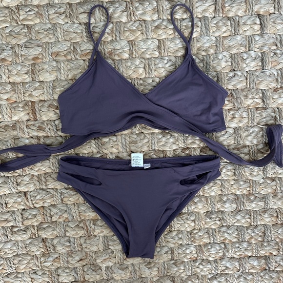 l*space | Swim | Lspace Purple Wrap Bikini | Poshmark
